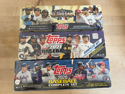 Lot Of 3 Topps MLB Baseball Trading Card Sets Factory Sealed 2020 2021 ...