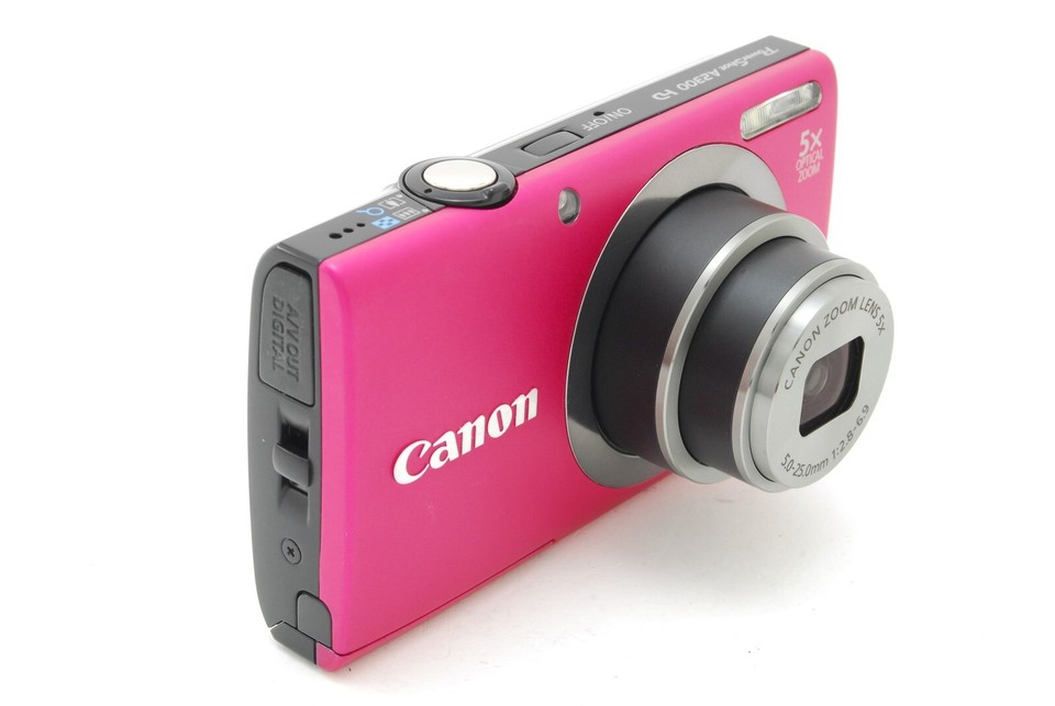 [NEAR MINT] Canon PowerShot A2300 16.0MP 5x Zoom Pink Digital Camera ...