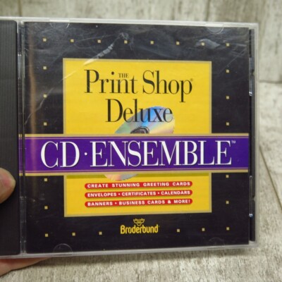 Vintage 1994 Print Shop Deluxe CD Ensemble Software for Mac OS CD Rom ...