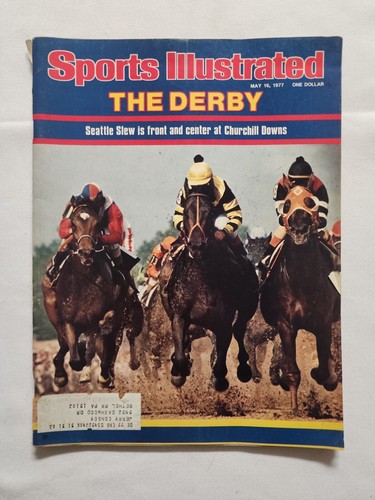 1977 May 16 SPORTS ILLUSTRATED Vintage The Derby Seattle Slew Churchill ...