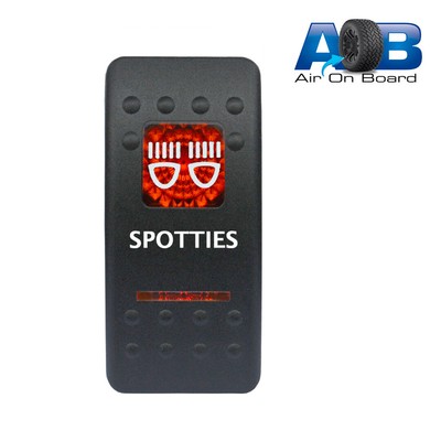 Rocker switch 522O 12V SPOTTIES Carling NARVA type LED orange on-off ...