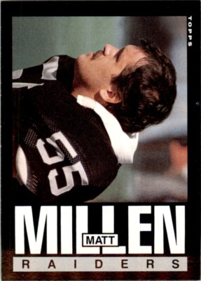1985 TOPPS; MATT MILLEN LOS ANGELES RAIDERS #295 | eBay