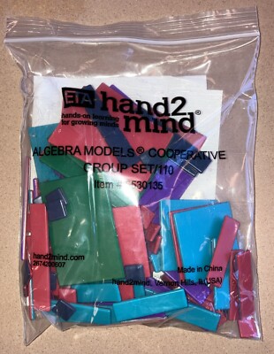 Hand2mind Algebra Models Set of 110 Tiles | eBay