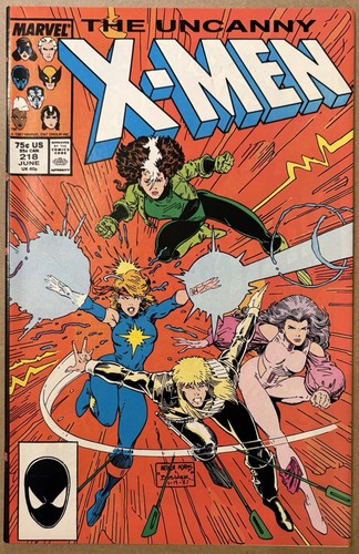 Uncanny X-Men #218, NM/M, Art Adams cover, Copper Age Marvel, 1986 | eBay