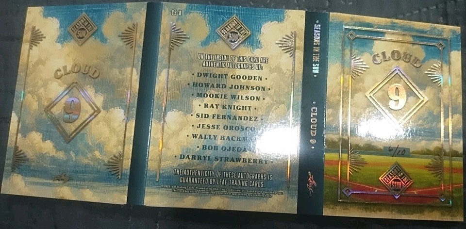 2025 leaf seasons in the sun Cloud 9 9 Ny Mets Autos C9-8 Gooden Strawberry | eBay