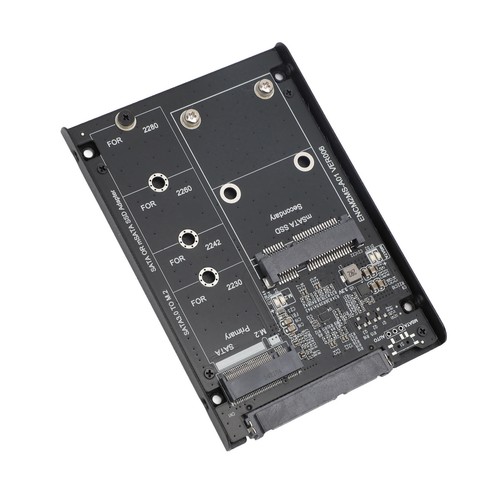 M.2 NGFF MSATA SSD Enclosure 6Gbps M.2 NGFF KEY B MSATA SSD Hard Drive ...