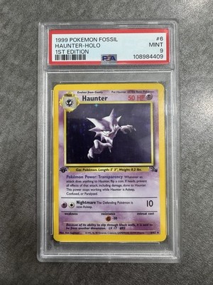 Haunter - Holo - 1st Edition PSA 9 - Fossil - 1999 - #6 Pokemon MINT | eBay