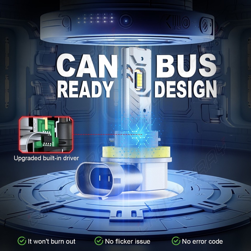 For Saturn Vue XR Sport Utility 2008-2010 LED Headlight Fog Light Bulbs ...