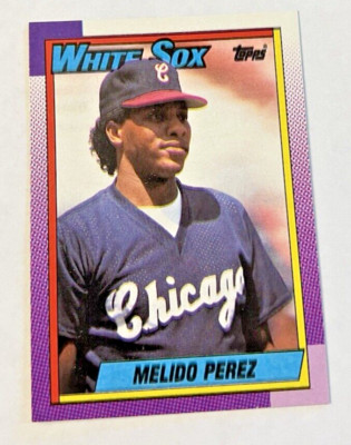 1990 Topps Chewing Gum MLB Baseball Card #621 Melido Perez Chicago ...