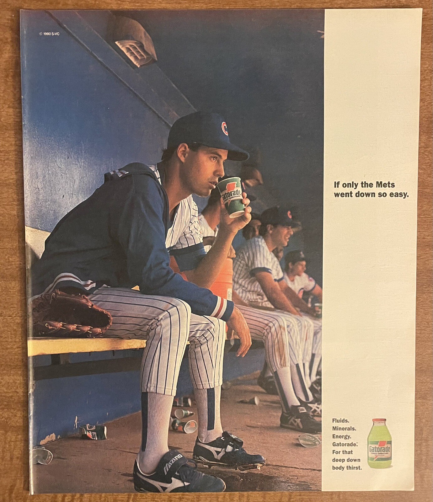 1990 Gatorade Sports Drink New York Mets Chicago Cubs Baseball 90s ...