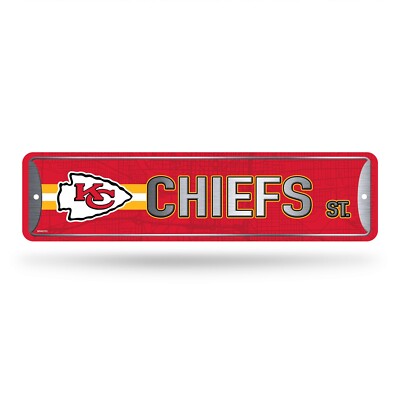 Kansas City Chiefs Metal Street Sign 4" x 15" | eBay