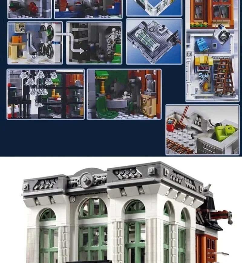 2380PCS Brick Bank Kit Building Block Expert Assembly Compatible With ...