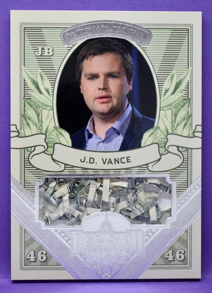 J. D. Vance Decision 2022 Ser. 1 SILVER FOIL SHREDDED CURRENCY MONEY ...