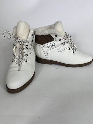 Sporto Winter Bootie Women's Size 8 M White/brown Faux Fur | eBay