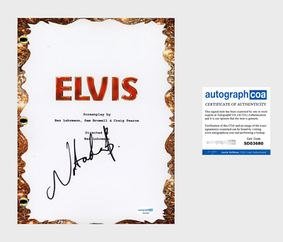 NATASHA BASSETT SIGNED ELVIS FULL PAGE MOVIE SCRIPT SCREENPLAY w ...
