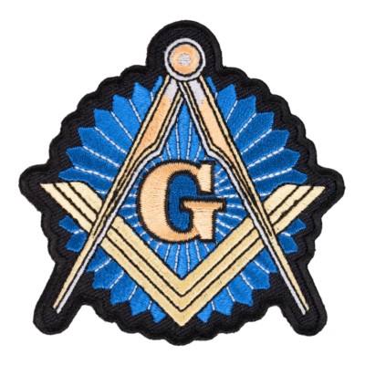 Freemasons Blue & Gold Emblem Patch, Masonic Patches | eBay