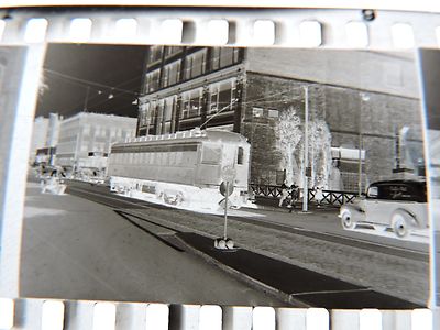 Orig 1945 Milwaukee WI trolley 35mm photo negative tram Wisconsin | eBay