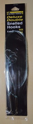 Hi-Tech Tackle Deluxe Double Snelled Hooks, Size #4, Contains 6 hooks ...