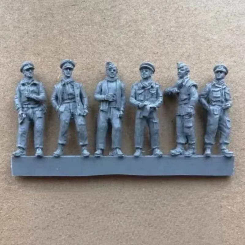 1/72 Resin Figure Model Kit Officer Micro Scene Layout 6 Figures ...