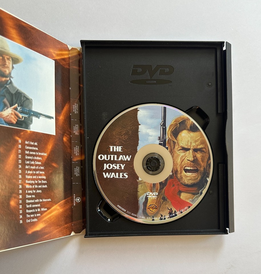 THE OUTLAW JOSEY WALES (1976) Clint Eastwood | 2001 Snap Case DVD | eBay