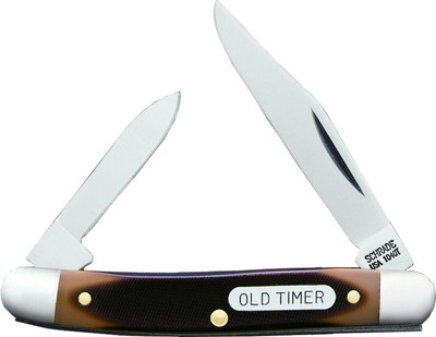 Schrade Old Timer Saw Cut Minuteman 2 Blade Folding Pocket Knife ...