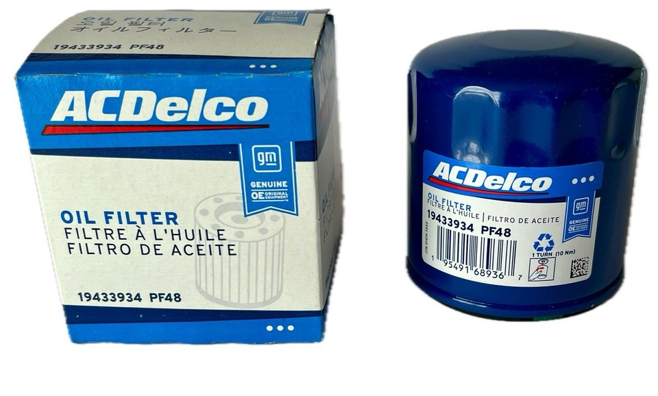 6 Lot of Genuine AC Delco GM Automobile Engine Oil Filter PF48 ...