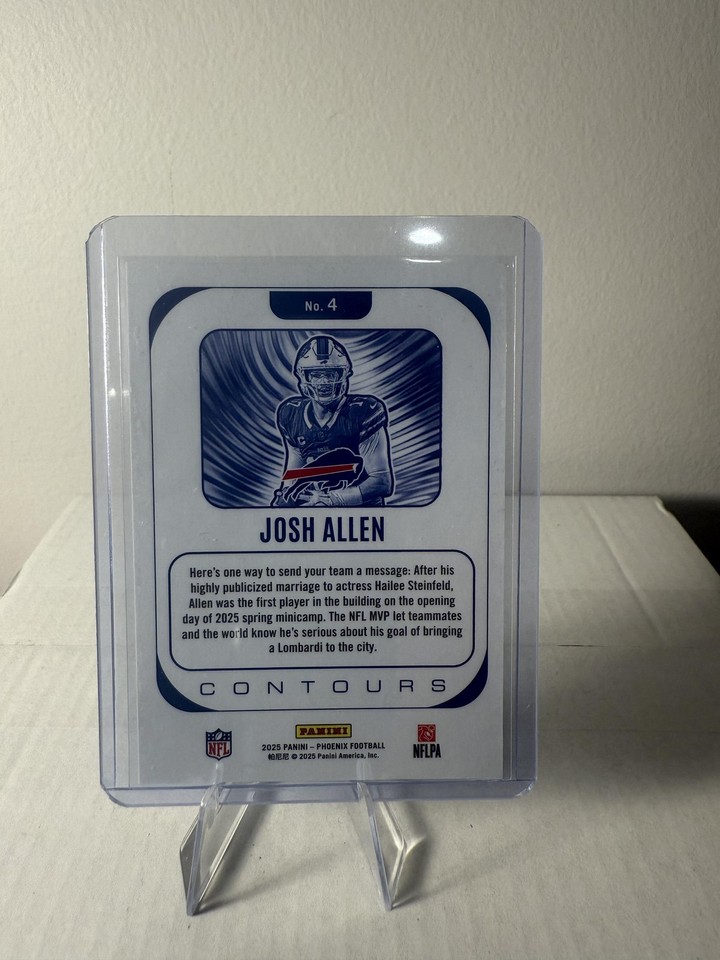 2025 Panini Phoenix Silver Holo Contours Josh Allen Buffalo Bills | eBay