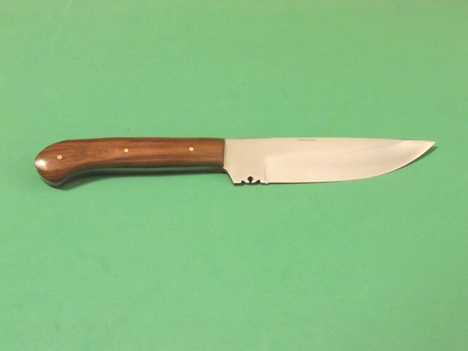LARGE PATCH KNIFE 203294 Brown wood full tang blade knife 8 1/2 ...