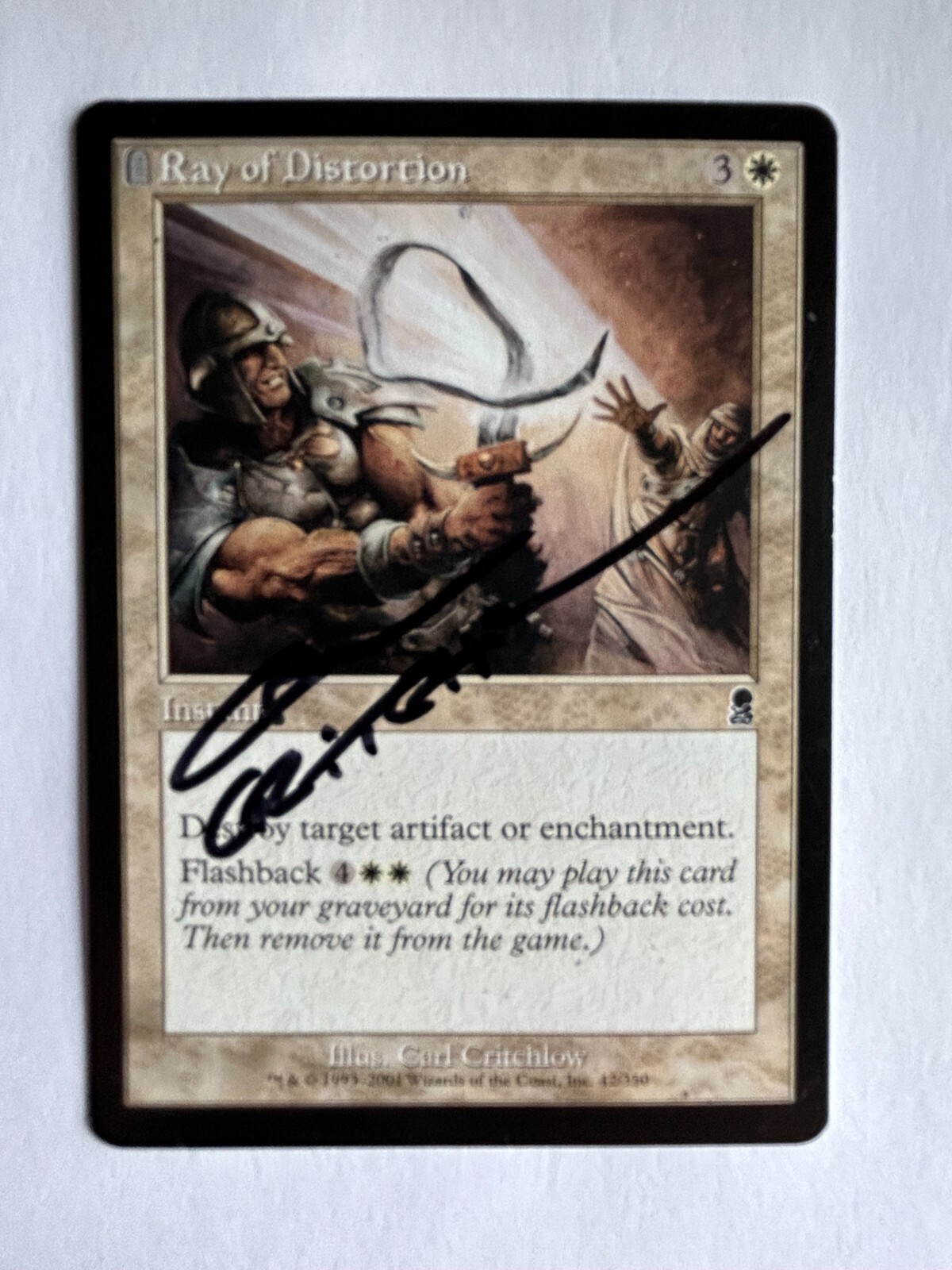 MTG Magic Ray of Distortion Signed Artist Proof (AP) Sketch Carl ...