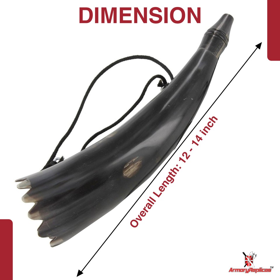 Viking War Blowing Horn Real Medieval bull Sounding Horn Norse Cattle ...