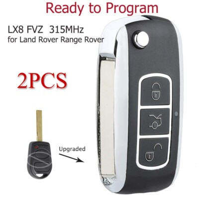 2X Upgraded Key Fob Flip Remote for Land Rover Range Rover L322 VOGUE ...