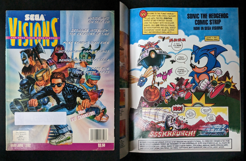 Sega Visions Vol. 1 #8 - HTF - Sonic the Hedgehog Promo Comic #1 ...