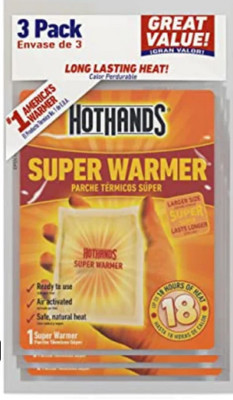 (2-Pack) HotHands Body & Hand Super Warmers 3-Count (18 hours of HEAT ...