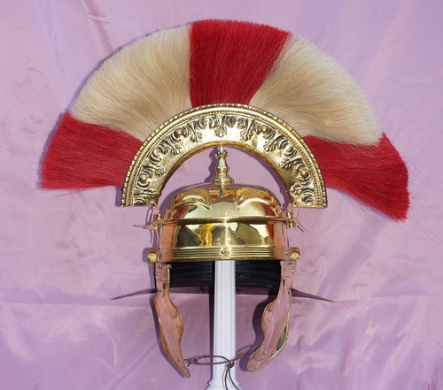 Customized Roman Centurion or Optio Imperial Gallic I brass helmet ...