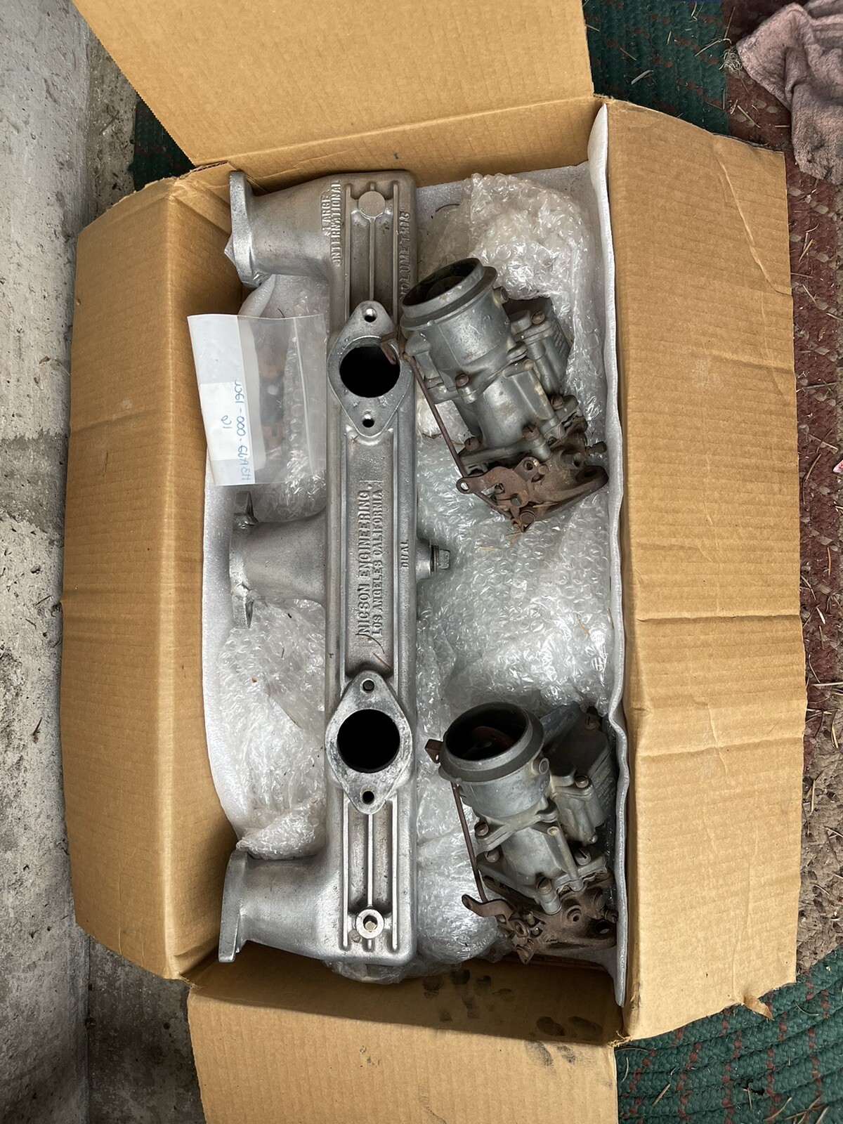 Nicson dual carb intake manifold | eBay