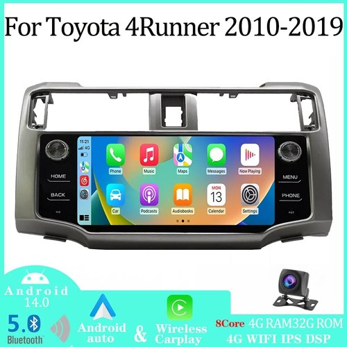 For Toyota 4Runner 2010-2019 Android 14 Car Radio CarPlay GPS ...
