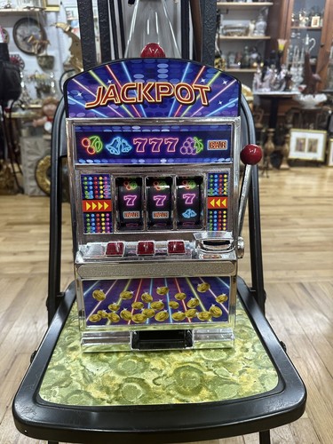 Electronic Arcade Slot Machine Neon Series Table Top Toy Ambassador No ...