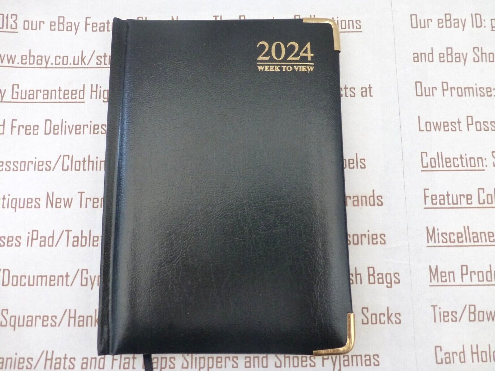 A4 A5 A6 2024 Diary Tallon Week-View Slim Asst Leather Look Hardback ...