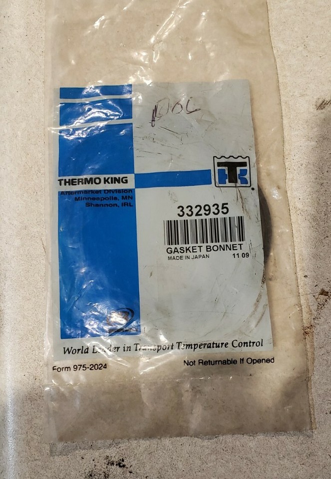 Thermo King TK486 Valve Cover Gasket Yanmar Reefer Diesel Engine 4TNE88 ...