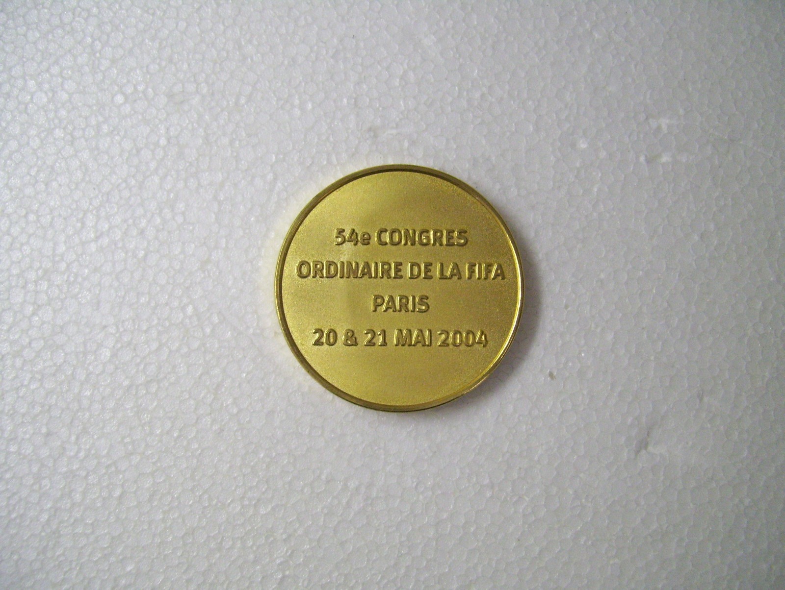 54 ordinary FIFA Congress PARIS 2003 Medal | eBay