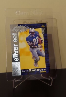 Barry Sanders 1995 Collector's Choice Crash The Game Silver Redemption ...