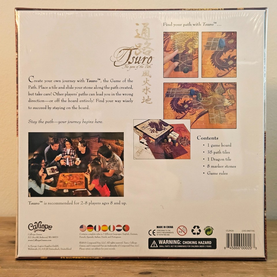 NEW SEALED TSURO The Game of the Path Board Game Calliope Games | eBay