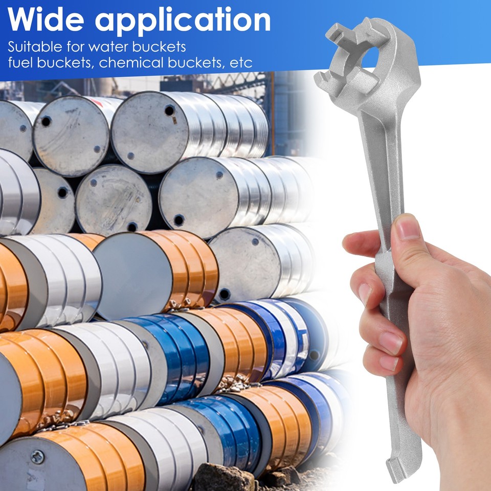 2Pcs Oil Barrel Cover Wrench Barrel Bung Wrench Drum Plug Wrench for ...