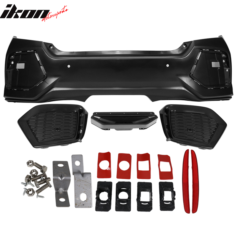Fits 16-21 Honda Civic Sedan SI Style Rear Bumper Cover Unpainted PP ...
