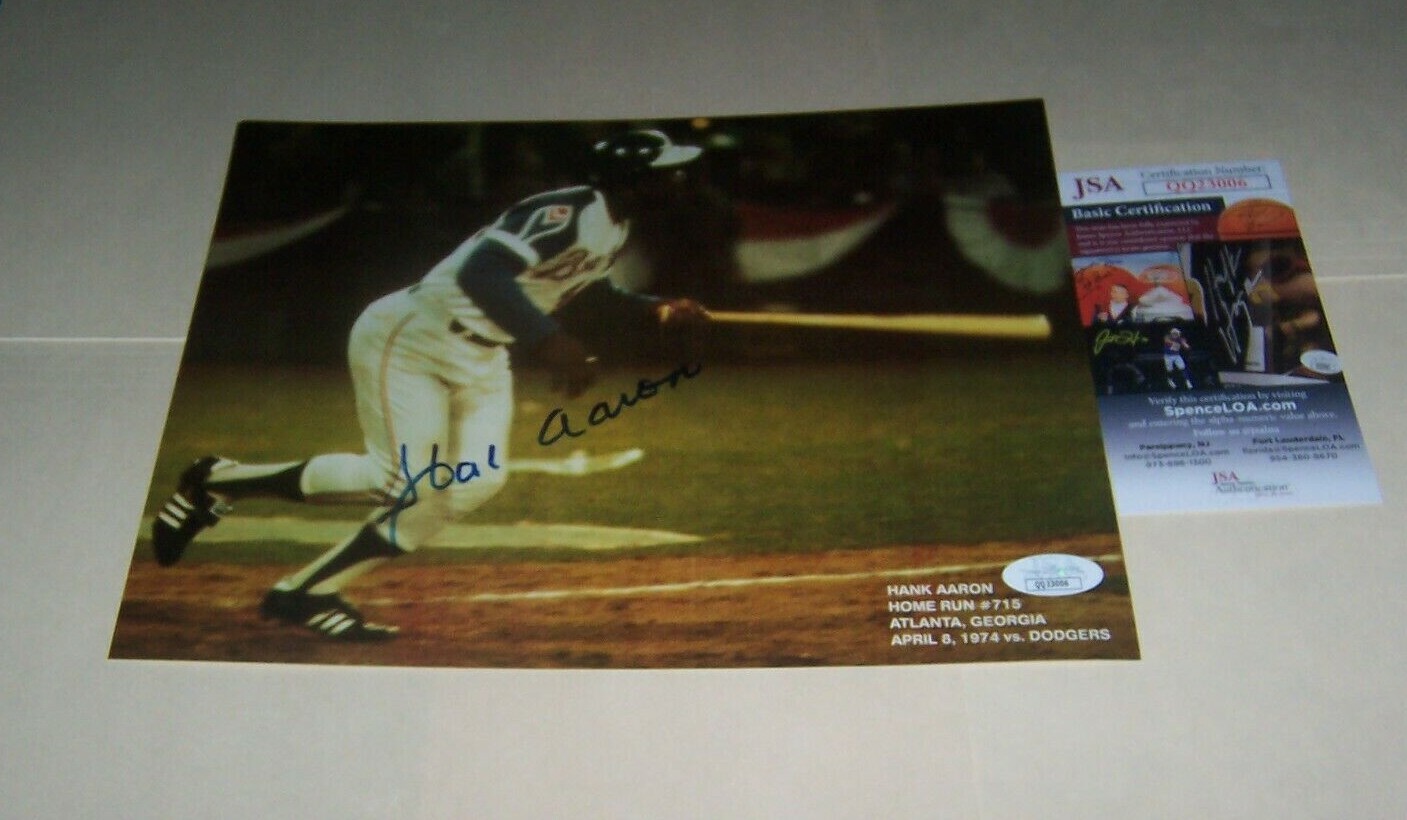Hank Aaron | Autographed Baseball Memorabilia & MLB Merchandise