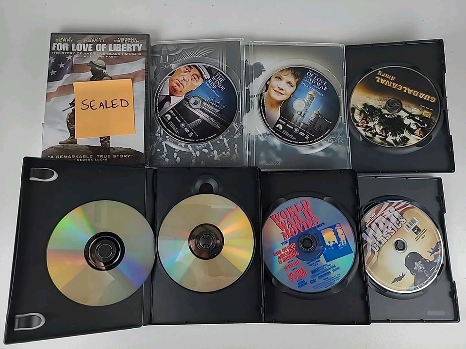 Lot Of 14 War Military Movie DVDs Classic Battles WWII Bridge Too Far ...