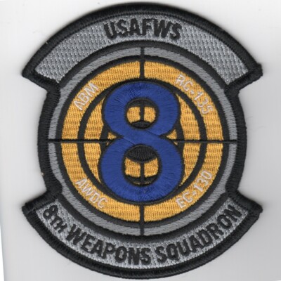 4" USAF AIR FORCE WIC 8-16A CLASS WEAPONS SCHOOL EMBROIDERED JACKET ...