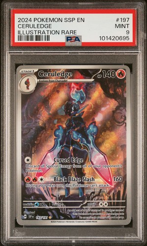 PSA 9 Ceruledge 2024 Pokemon Ssp En-Surging Sparks 197/191 | eBay