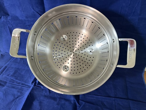 All-Clad Stainless Steel 3 QT Pasta Strainer Colander Pot Insert New | eBay