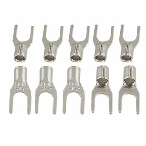10 Pcs 4.3mm Uninsulated Crimp Spade Fork Terminal Cable Lug # | eBay